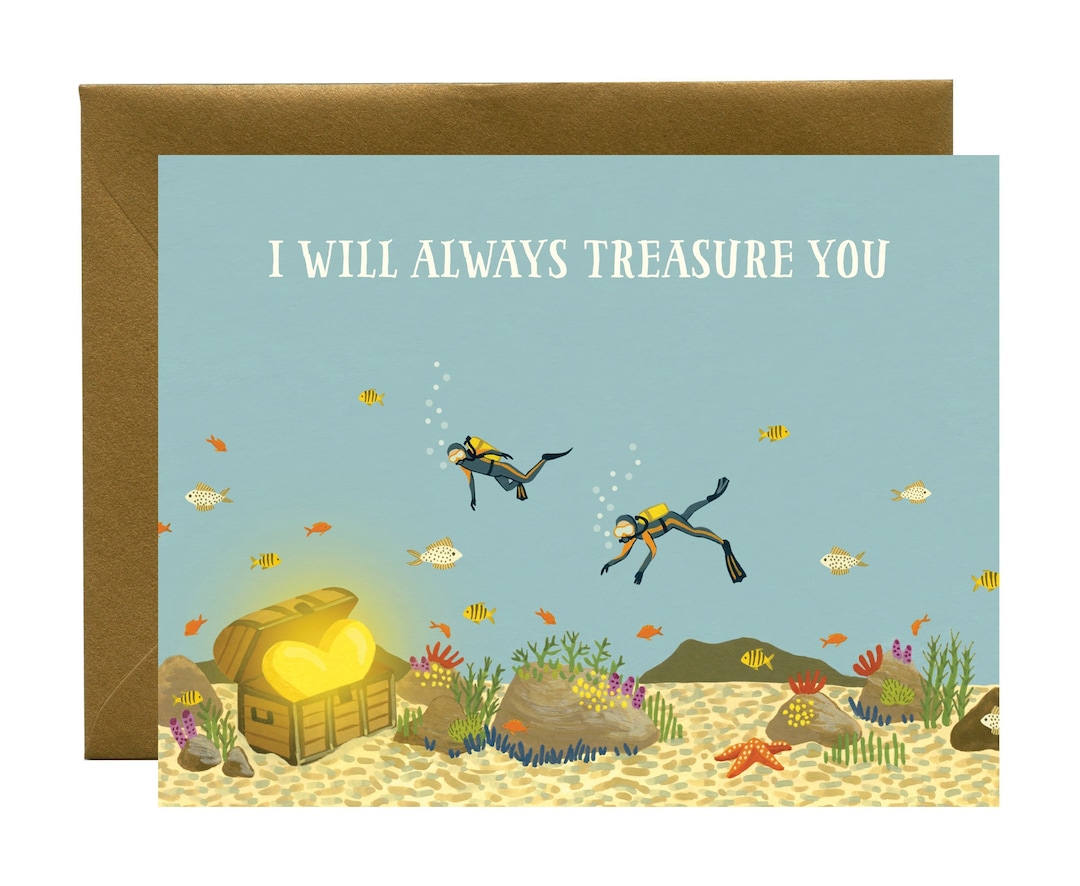 Treasure Anniversary Card - "i Will Always Treasure You" - ID: ANN265 ...