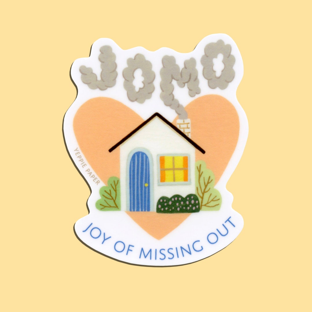 JOMO Die Cut Matte Vinyl Sticker jomo, Joy of Missing Out ID: STK349 - Etsy