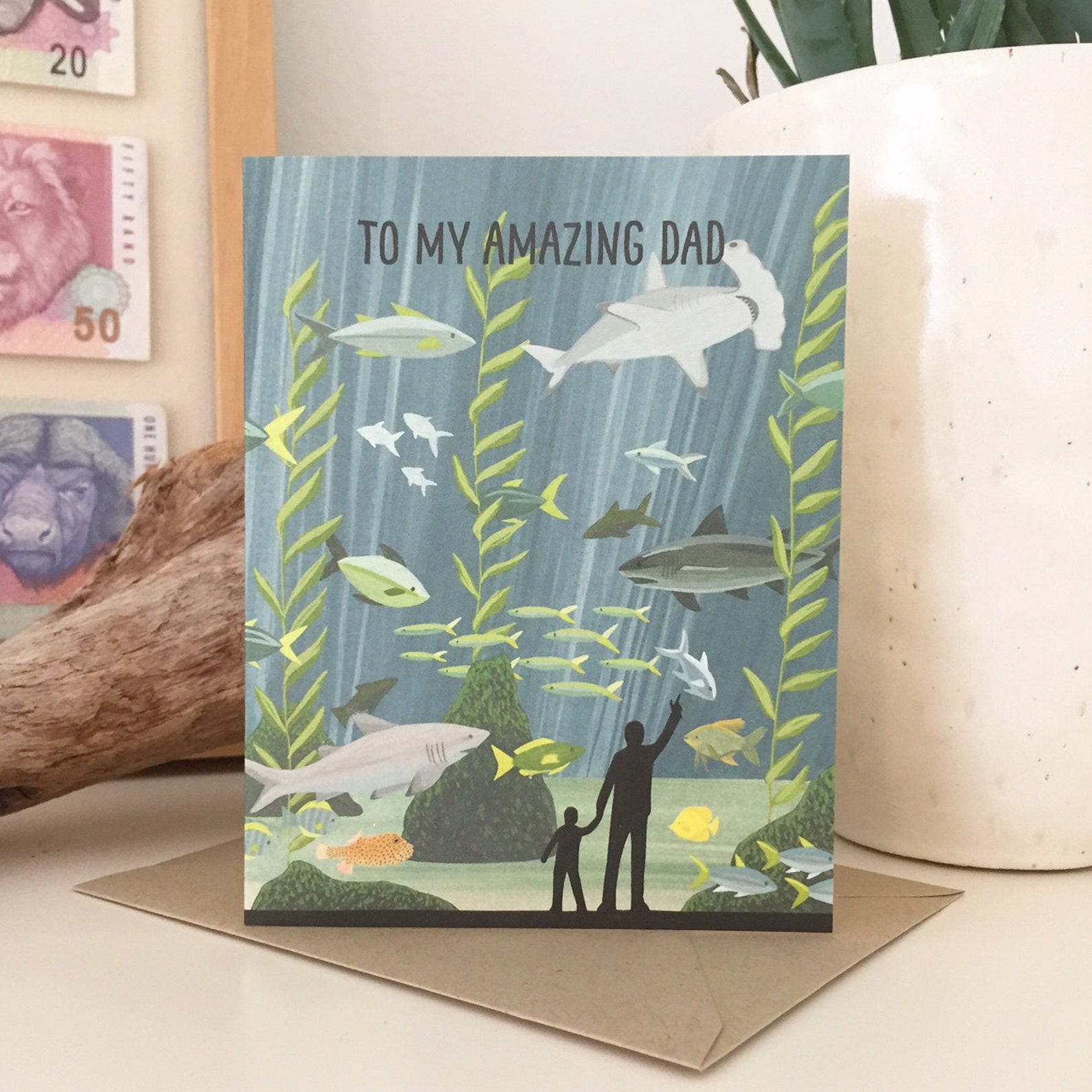 Aquarium Father's Day Card to My Amazing Dad - Etsy