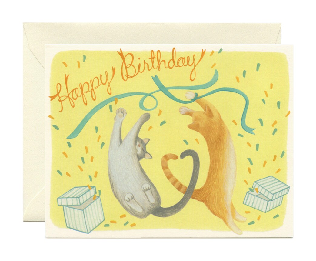 Happy Cats Birthday Card Happy Birthday ID: | Etsy