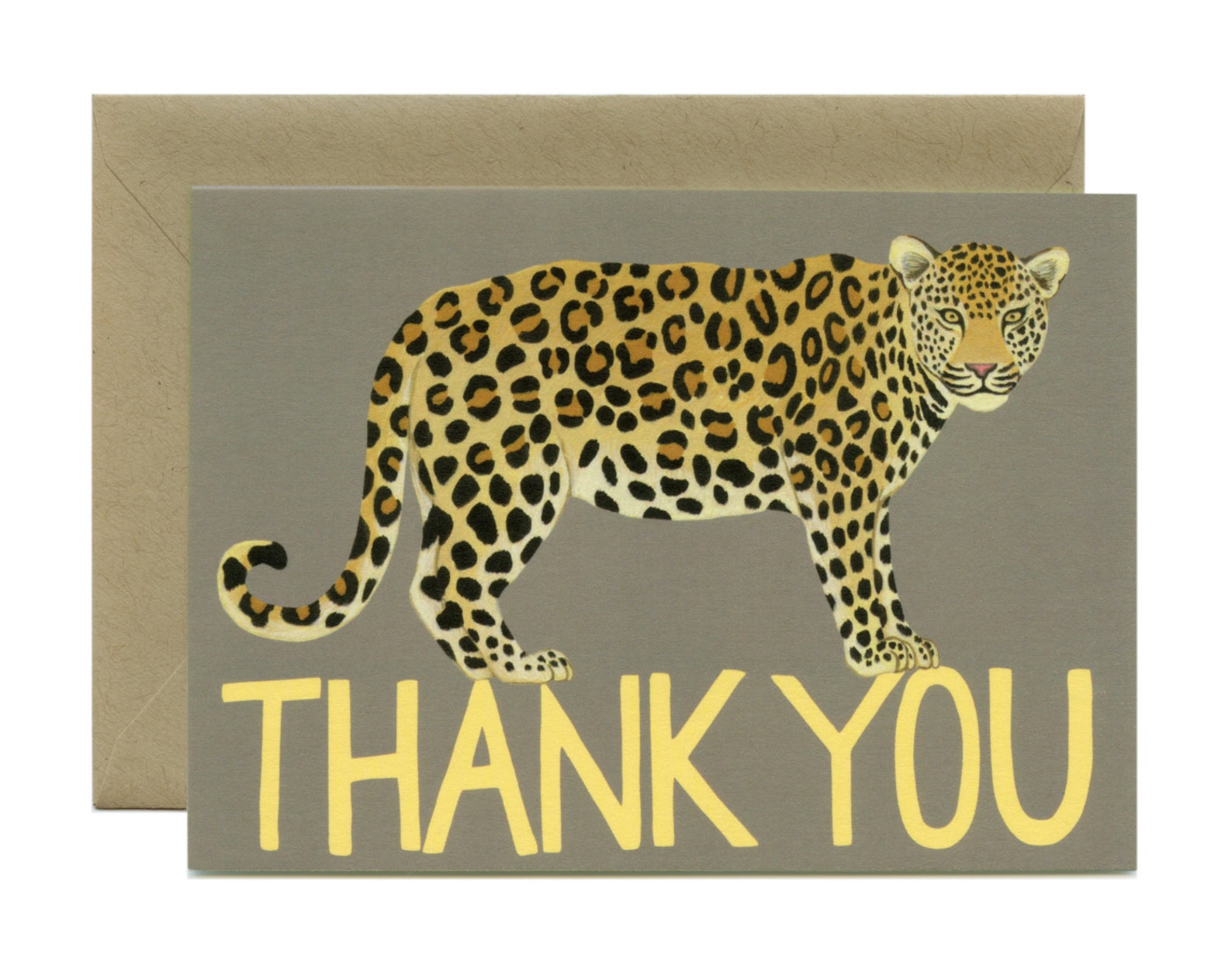 Leopard Thank You Card thank You ID: TY098 | Etsy