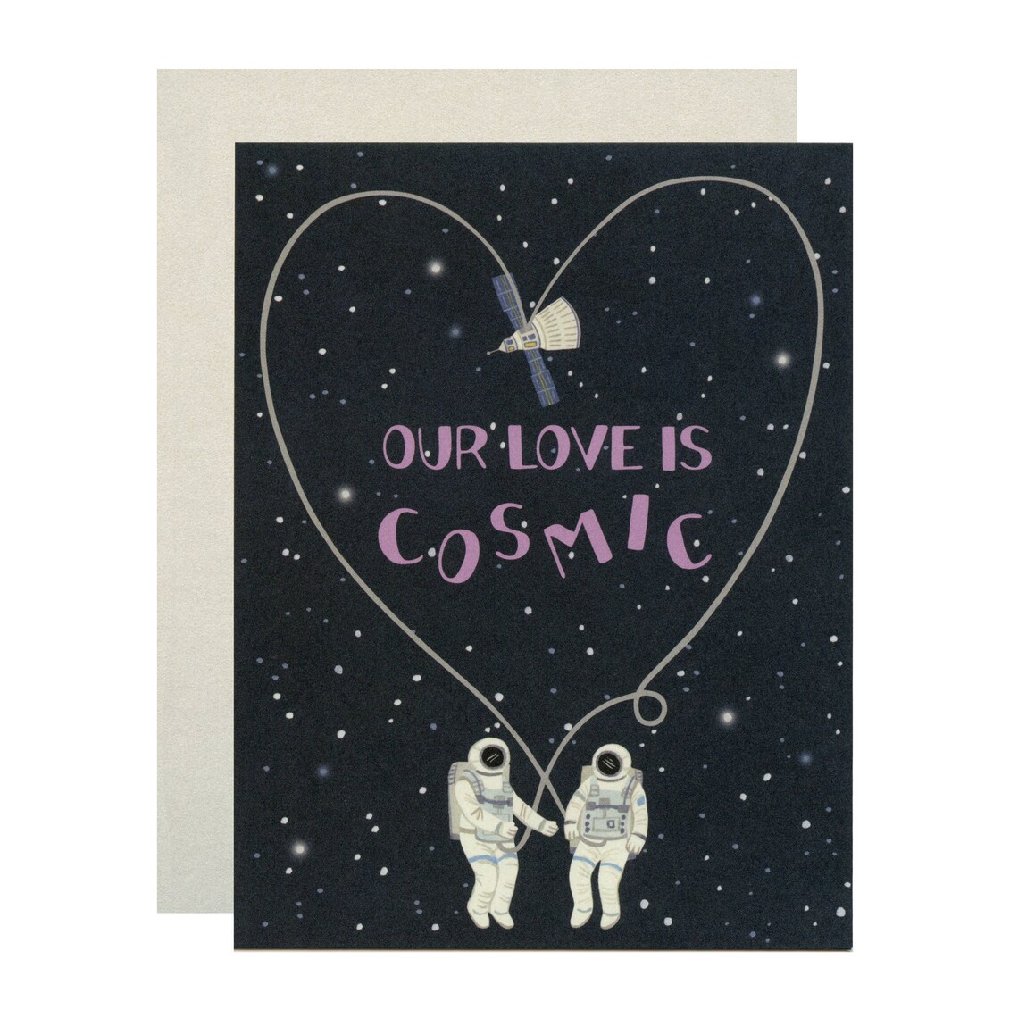 Space Astronauts Love Card Our Love is Cosmic | Etsy