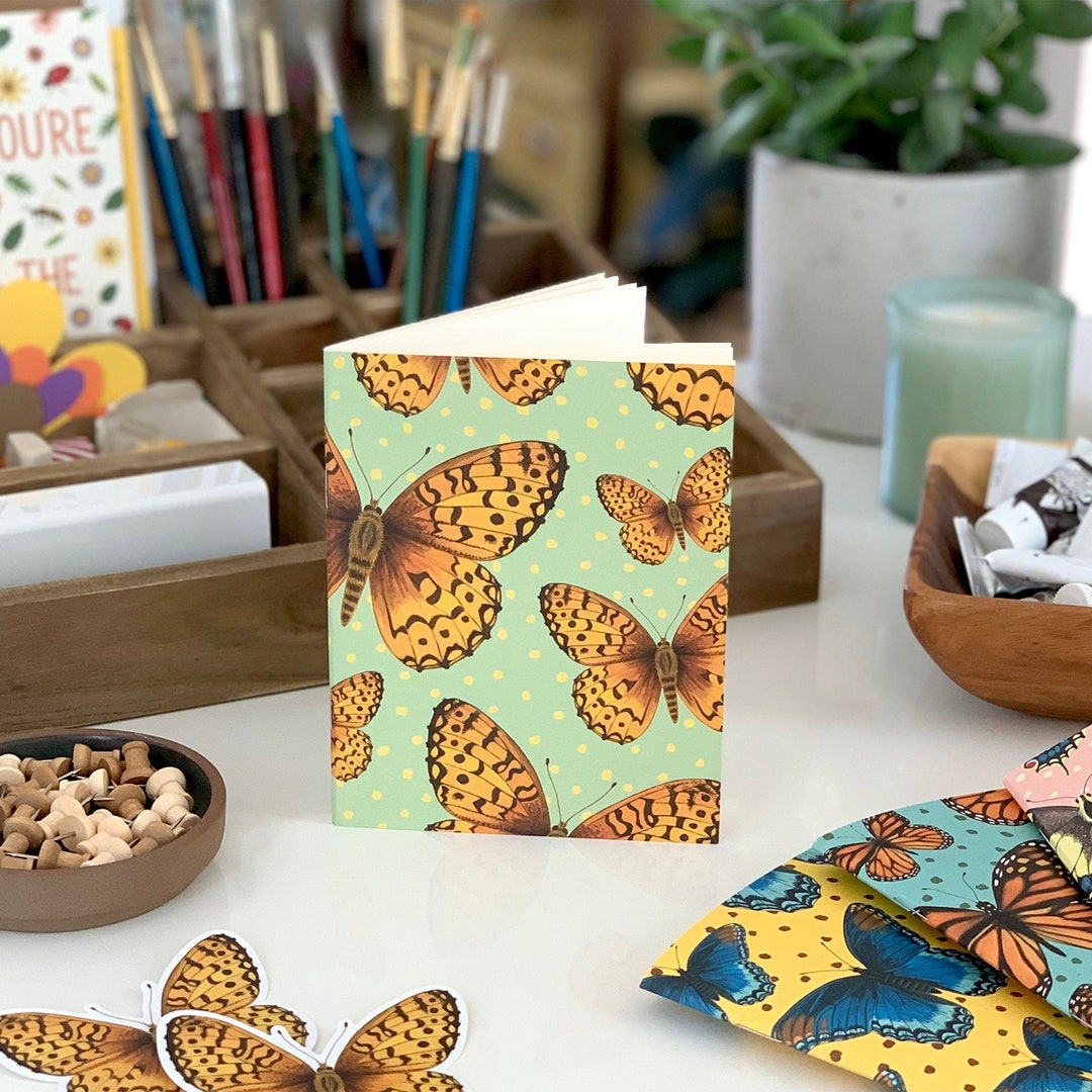 Fritillary Butterfly Pocket Notebook With 32 Unlined Pages - NB272 - Etsy