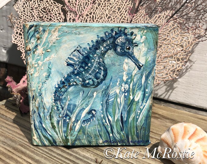 Seahorse Art Coastal Decor Seahorse Wall Art Coastal - Etsy