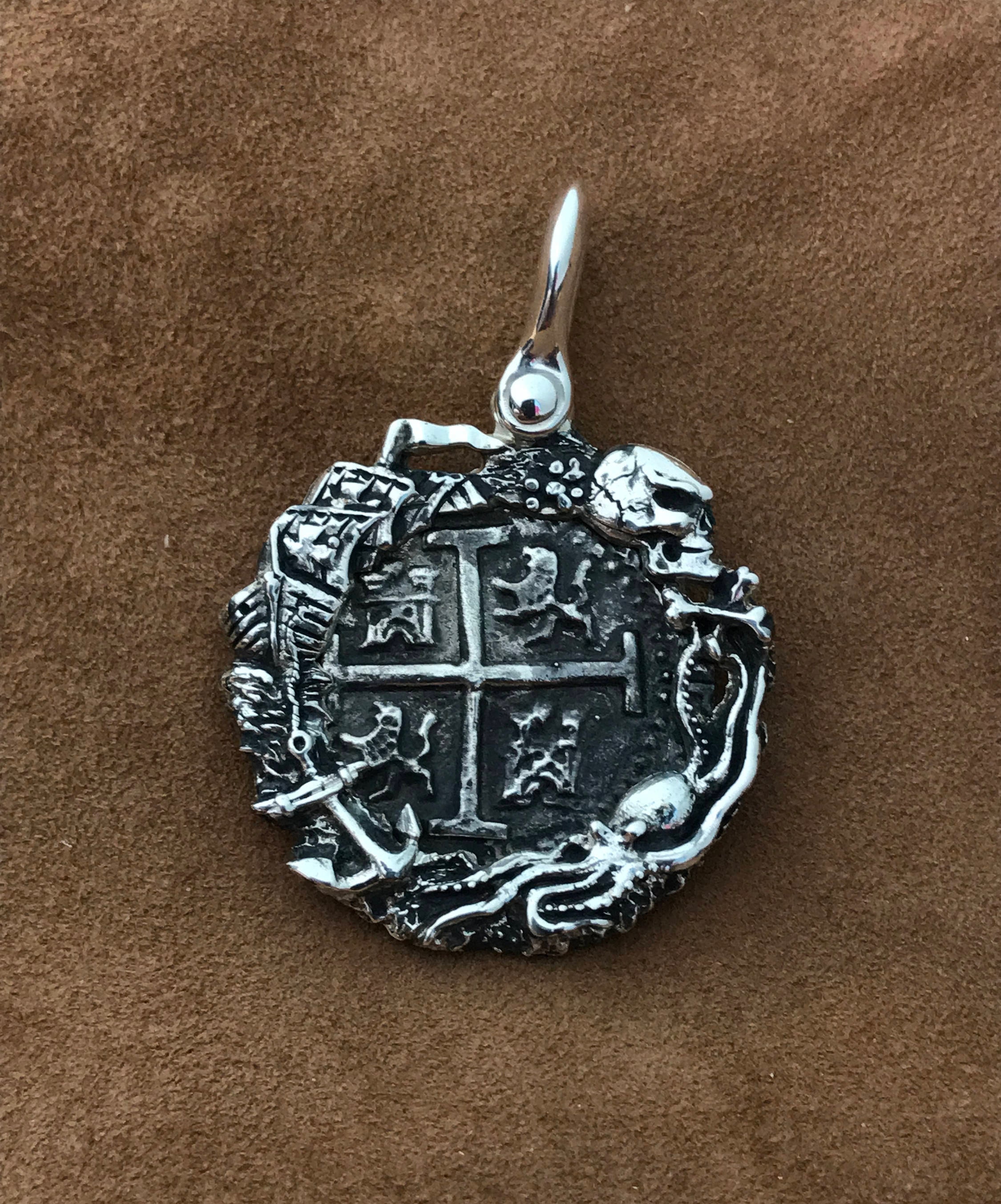 Nautical Bezel With Atocha Coin Pendant- Atocha Spanish Shipwreck ...