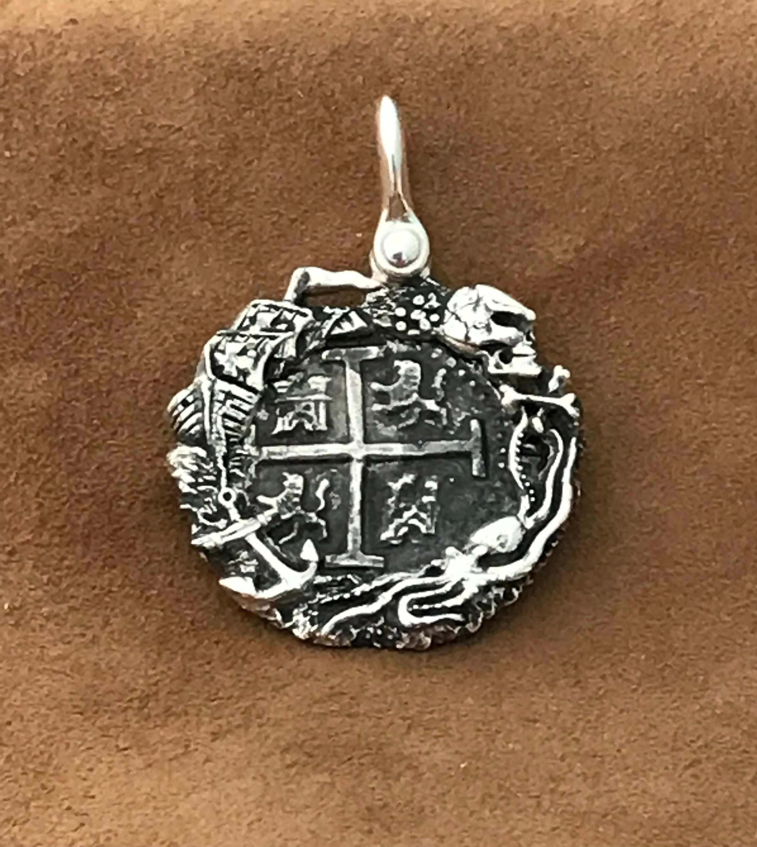 Nautical Bezel With Atocha Coin Pendant- Atocha Spanish Shipwreck ...