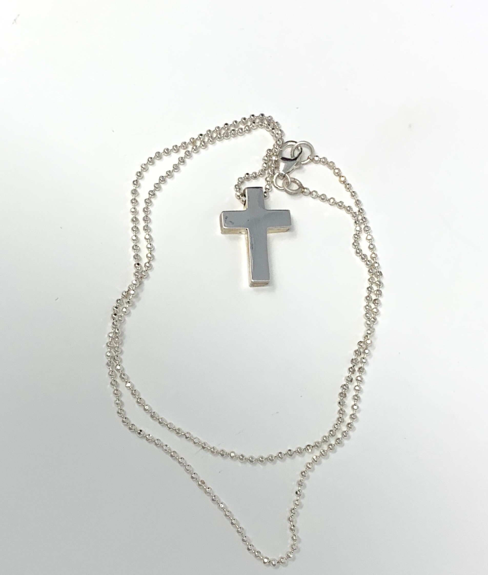 Cross Necklace - Cross Pendant - Simple Cross Pendant With 925 Sterling ...