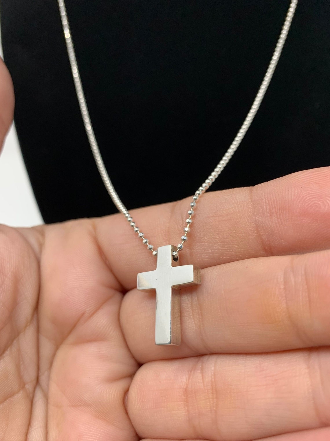Cross Necklace - Cross Pendant - Simple Cross Pendant With 925 Sterling ...