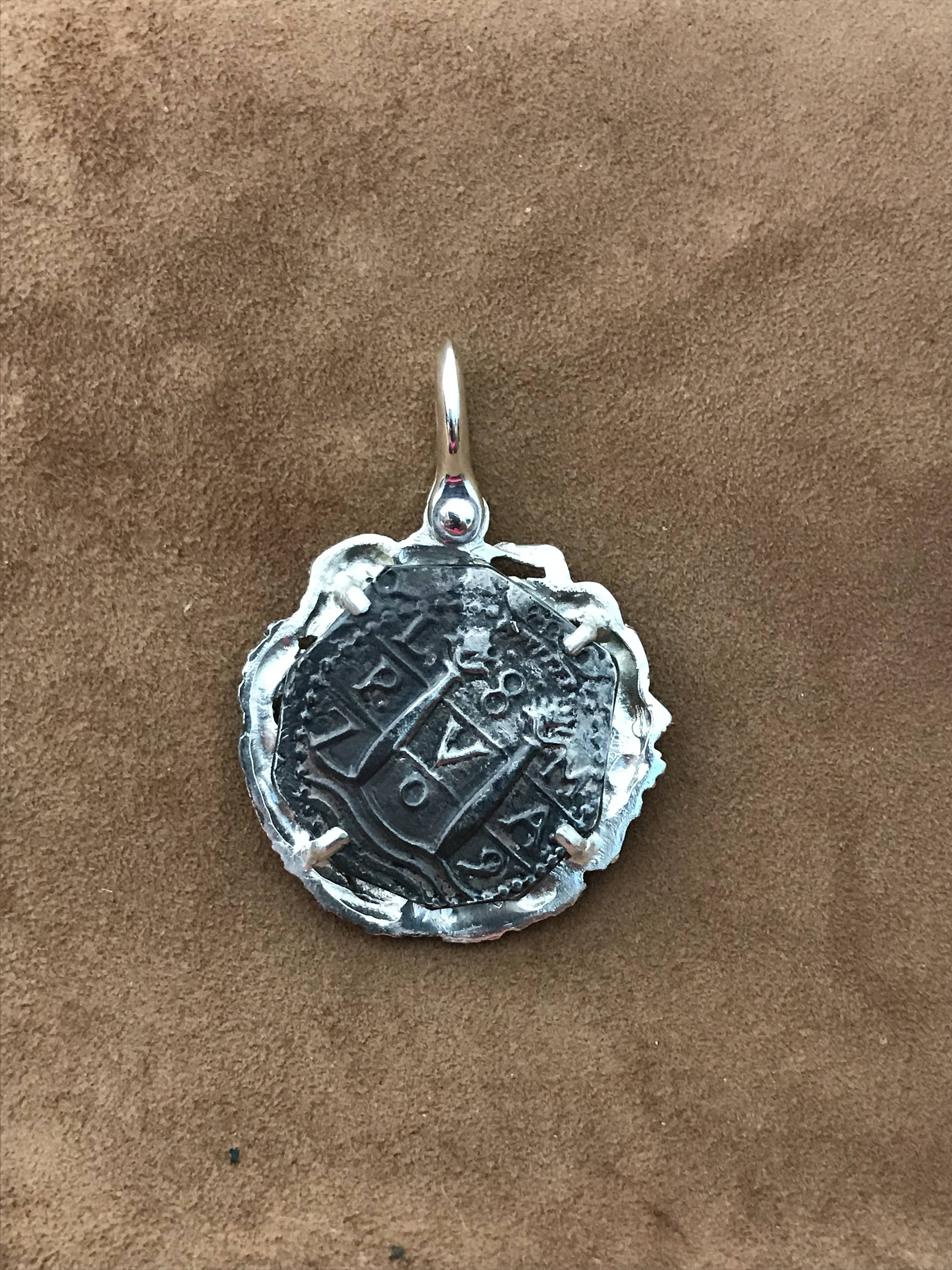 Nautical Bezel With Atocha Coin Pendant- Atocha Spanish Shipwreck ...