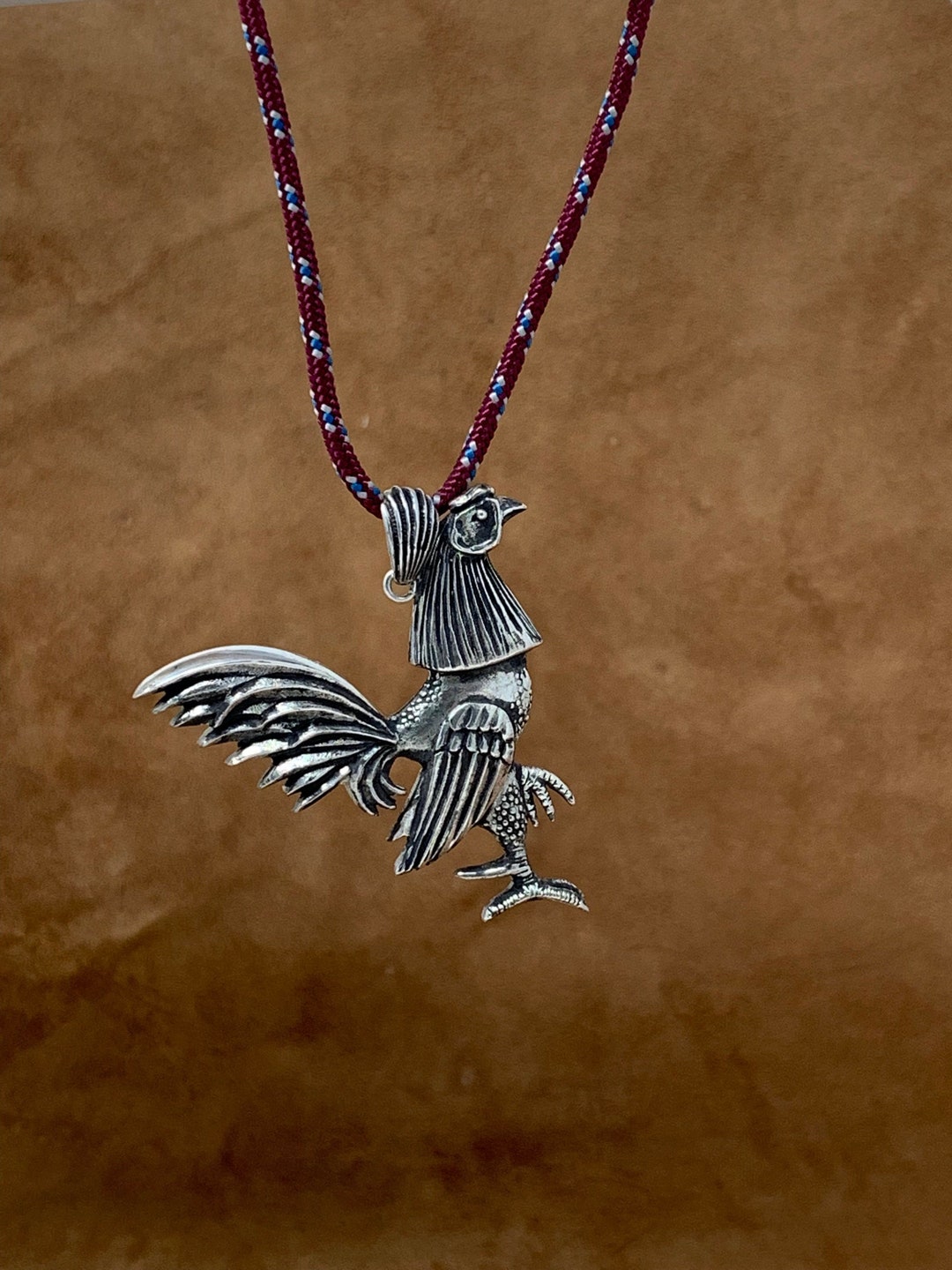 Big Rooster Pendant- Chicken Pendant- Rooster Jewelry- Bird Pendant ...