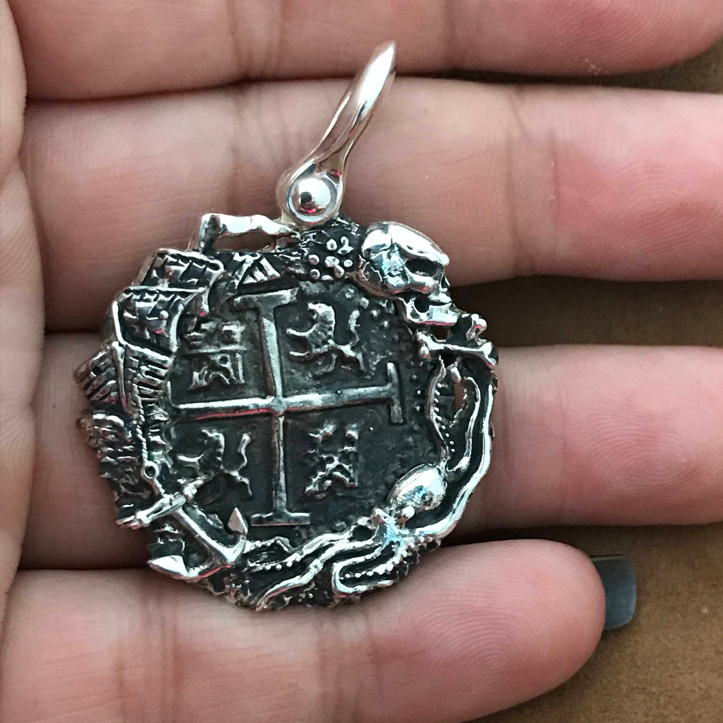 Nautical Bezel With Atocha Coin Pendant- Atocha Spanish Shipwreck ...