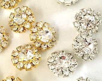 10 Pcs Flower Rhinestones,crystal Rhinestone,wedding Rhinestones ...