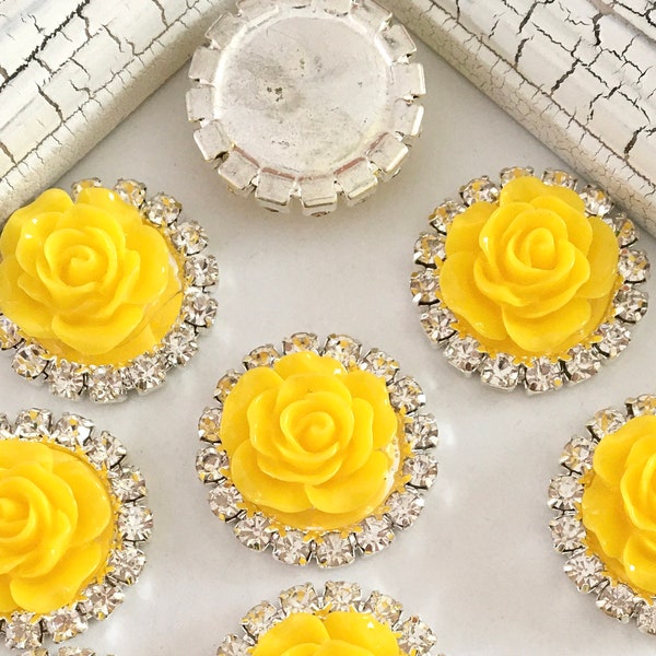 Yellow Rhinestones - Etsy