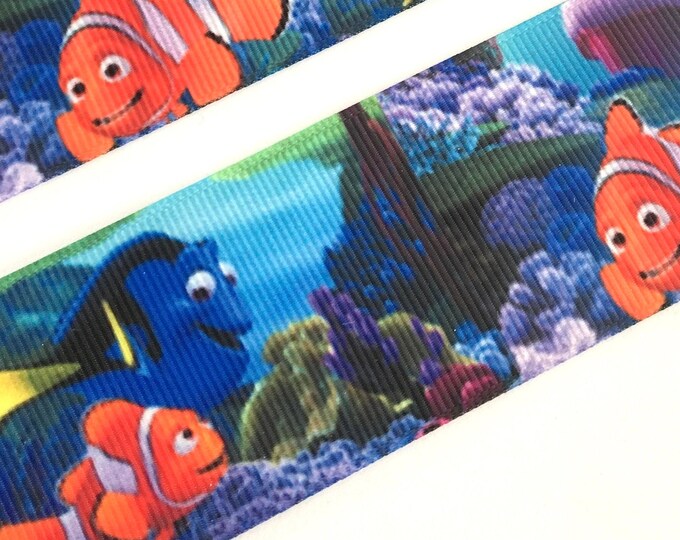 2 Yds,fish Ribbon,cartoon Ribbon,grosgrain Ribbon,ribbon by the Yard ...