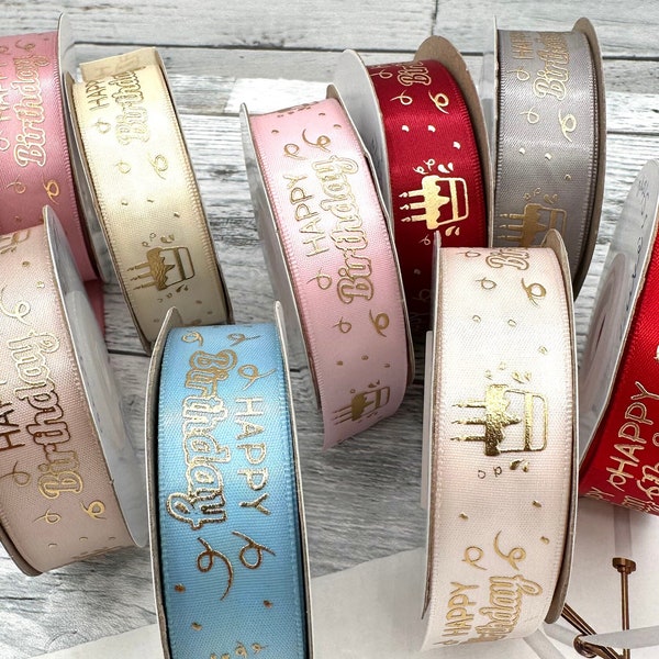 Happy Birthday Ribbon - Etsy