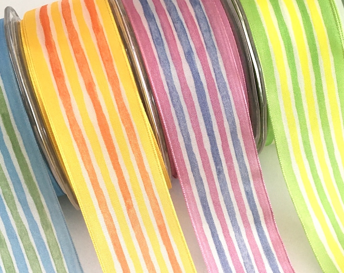3 Yds,striped Ribbon,fabric Ribbon,variegated Ribbon,embellished Ribbon ...