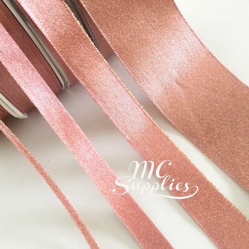 Rose Gold Ribbon - Etsy