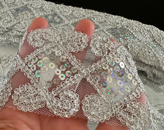 2 Yds,sequin Ribbon,ribbon With Sequins,craft Lace,ribbon for Bows ...