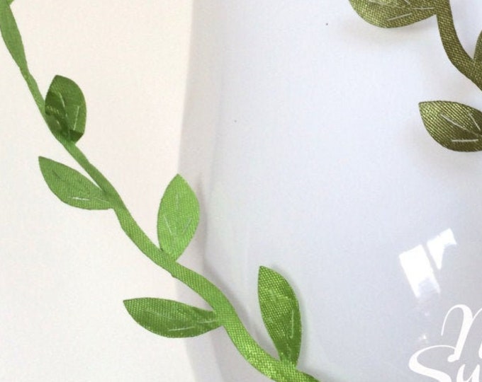 Leaves Ribbon,leaf Trim,fabric Leaves,leaves Trim,embellish Leaves ...