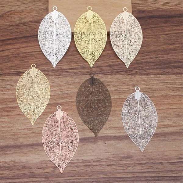 Gold Skeleton Leaf - Etsy