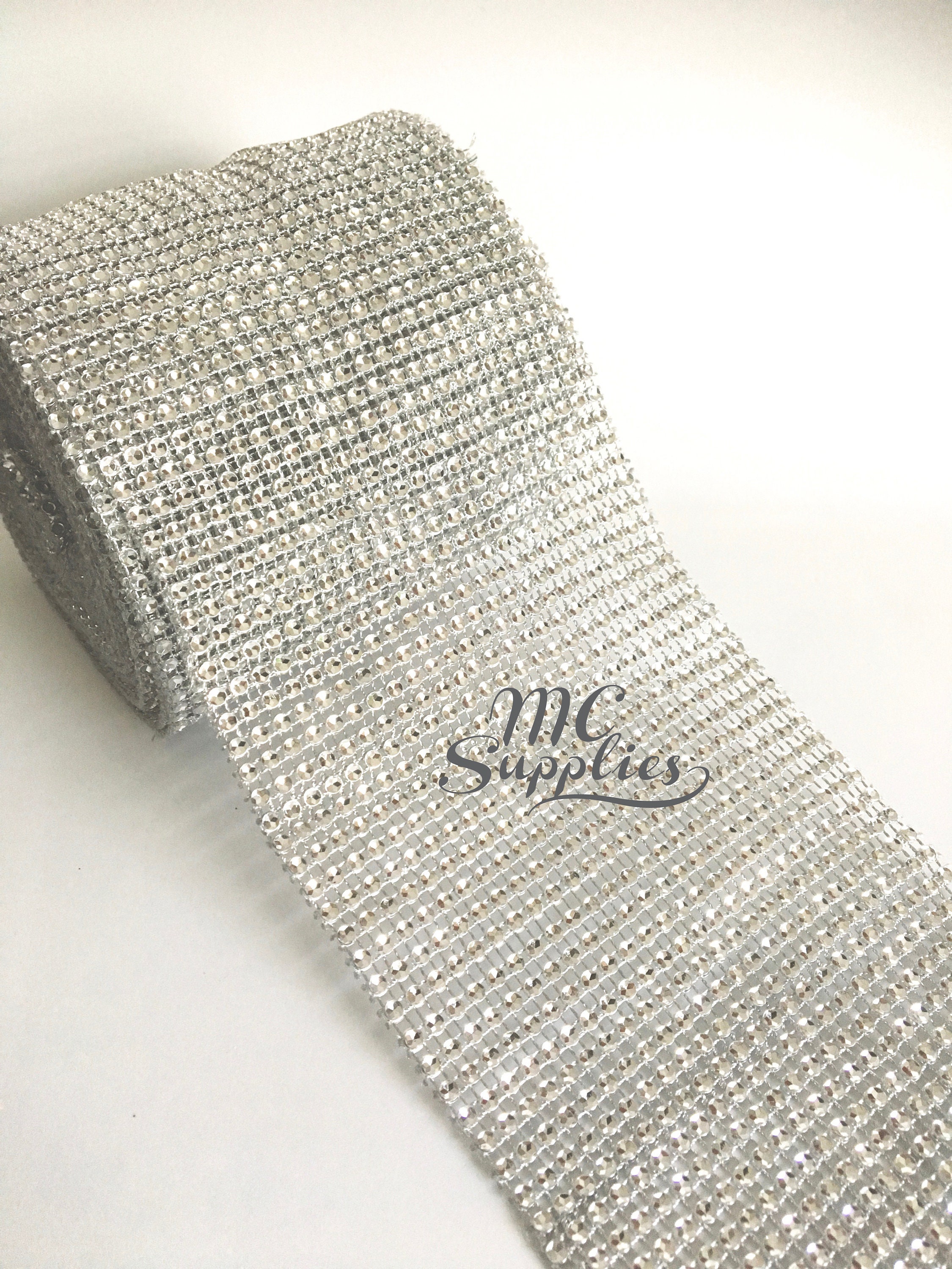 Diamond mesh ribbonjewel ribbonrhinestone ribbonmesh by the | Etsy