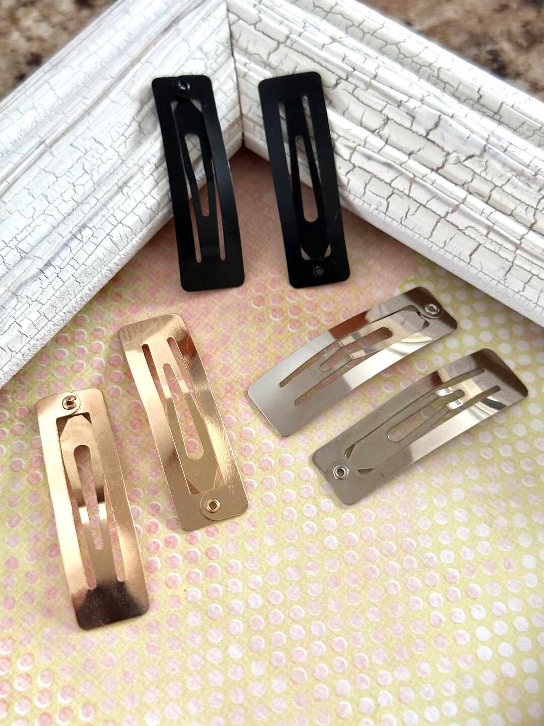10 Pcs,snap Clip,rectangular Snap Clip,blank Snap Clip,small Snap Clip ...