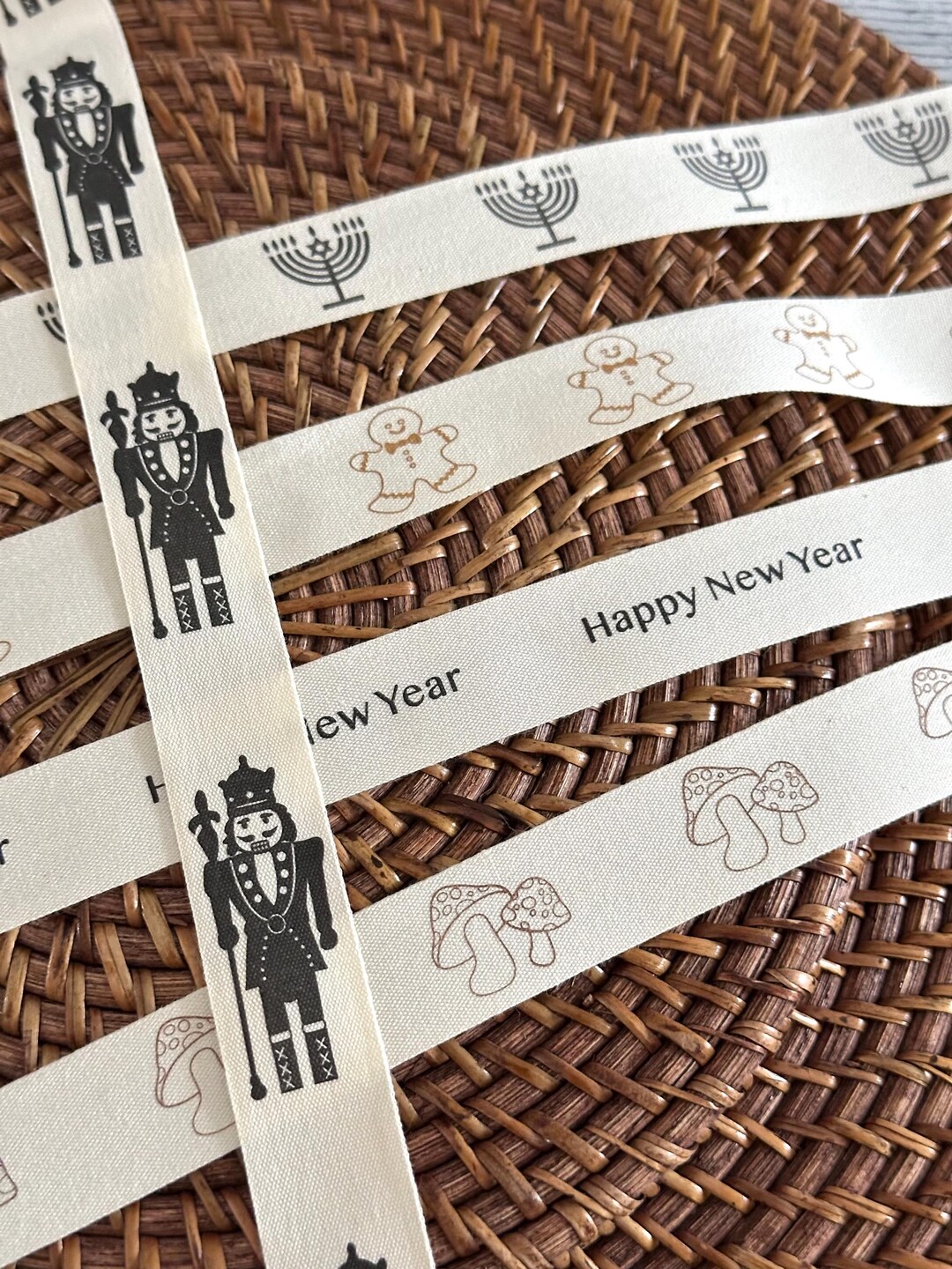 3-30 Yds,nutcracker Ribbon,canvas Ribbon,christmas Ribbon,winter Ribbon ...