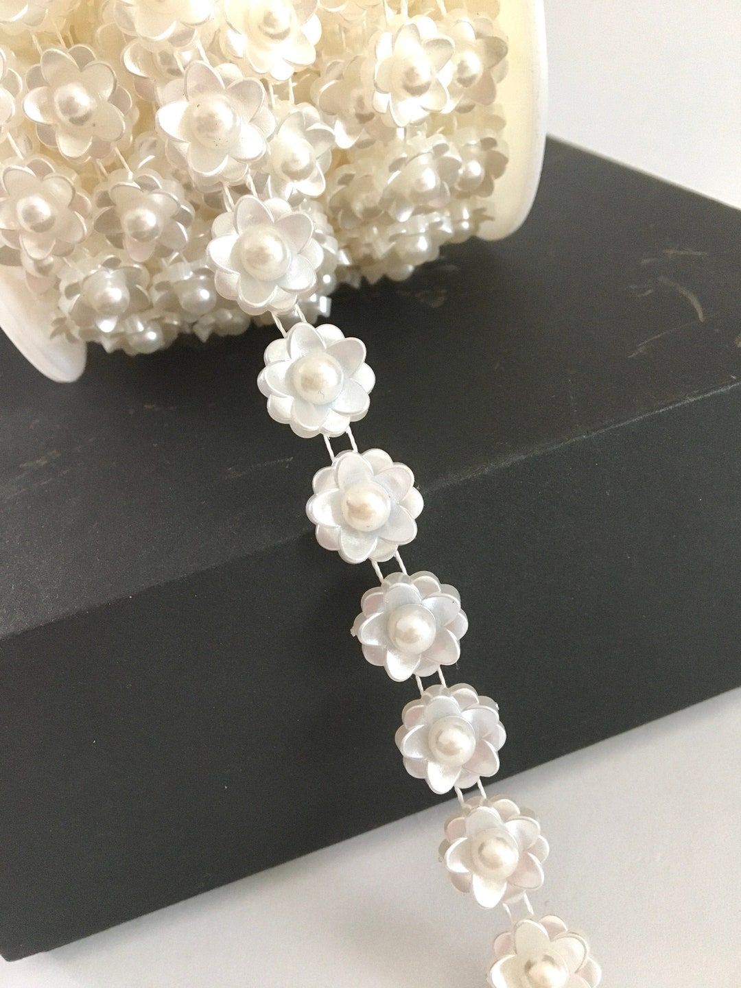 Pearl Chain,ivory Pearl Trim,pearl String,ivory Trim,decorative Pearls ...