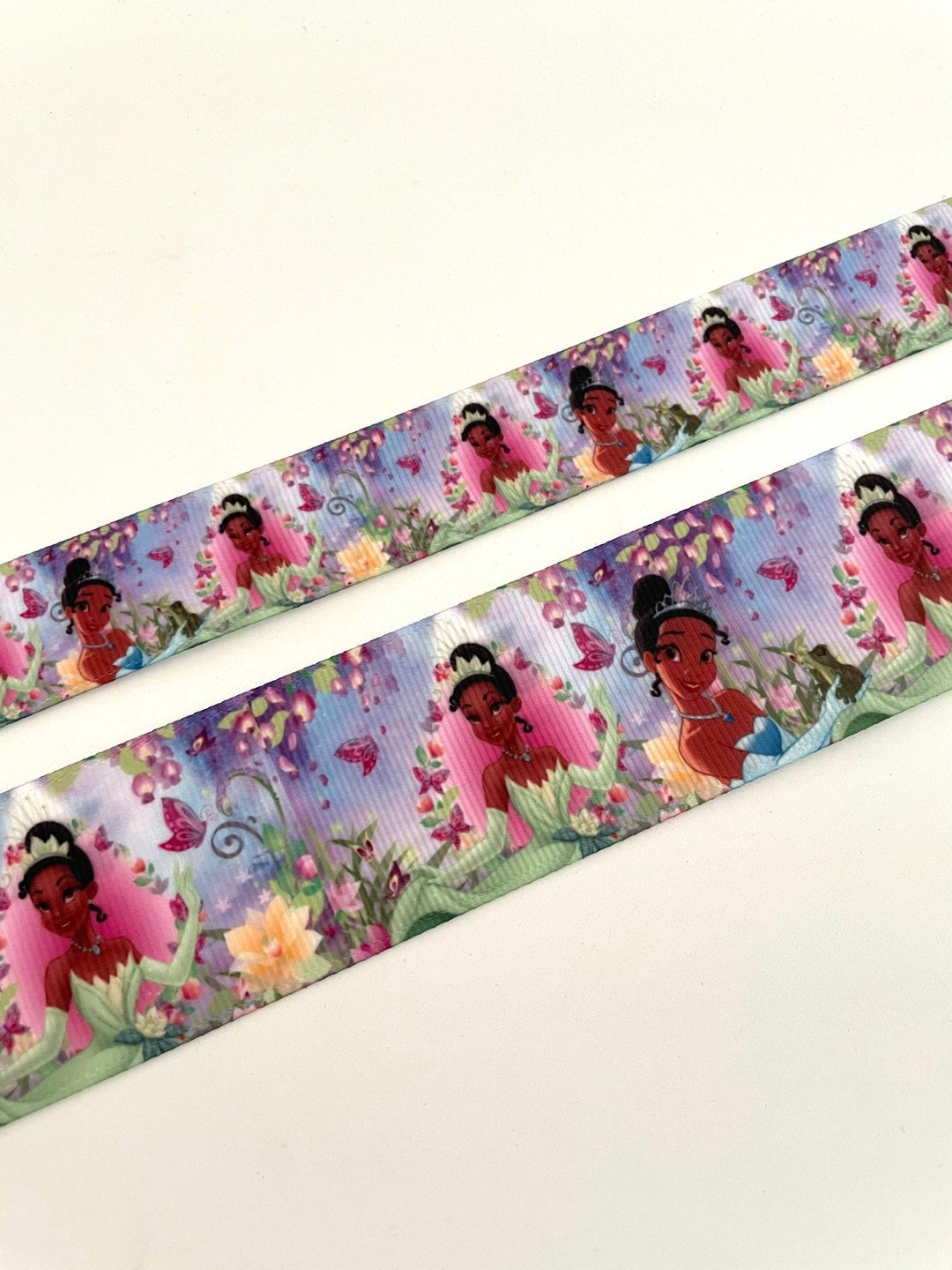 2-50 Yds,tiana Ribbon,elastic,princess Ribbon,cartoon Ribbon,ribbon by ...