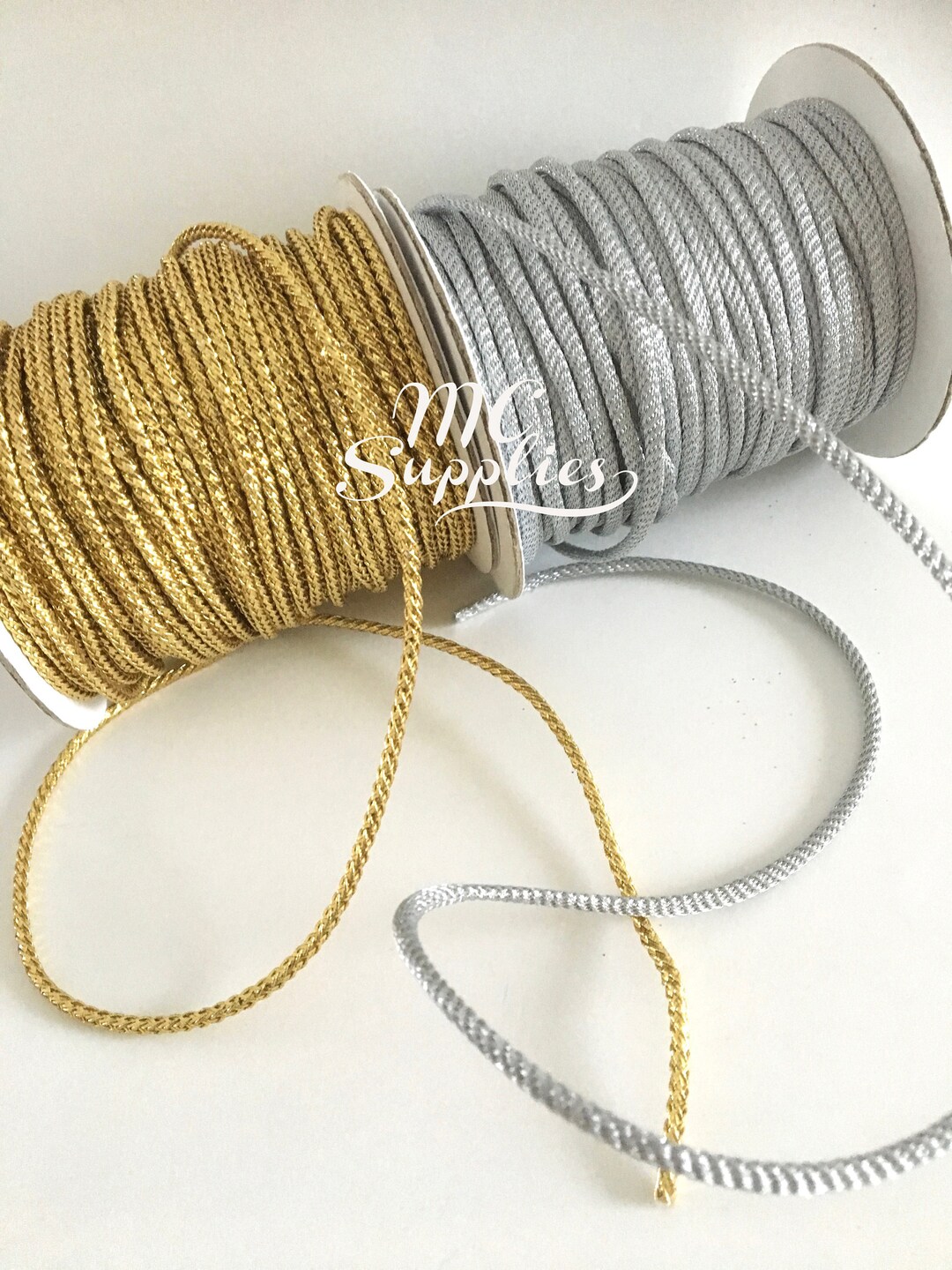 5-40 yardas, cuerda metálica, cordón metálico, cordón de hilo, cordón ...