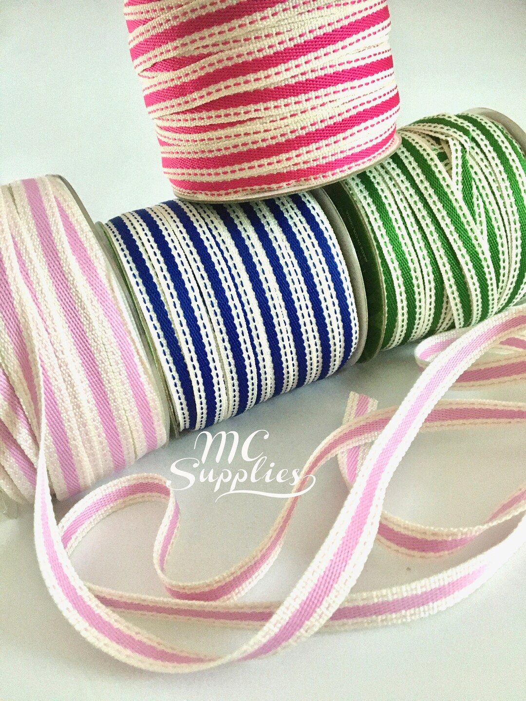 2 Yds,striped Ribbon,wool Ribbon,fabric Ribbon,ribbon for Crafts,sewing ...