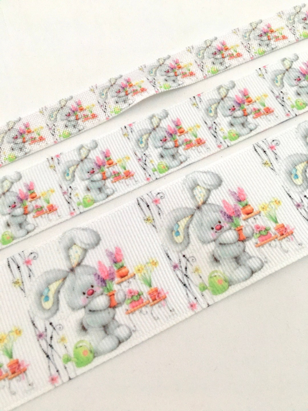 2-50 Yds,rabbit Ribbon,cartoon Ribbon,character Ribbon,grosgrain Ribbon ...