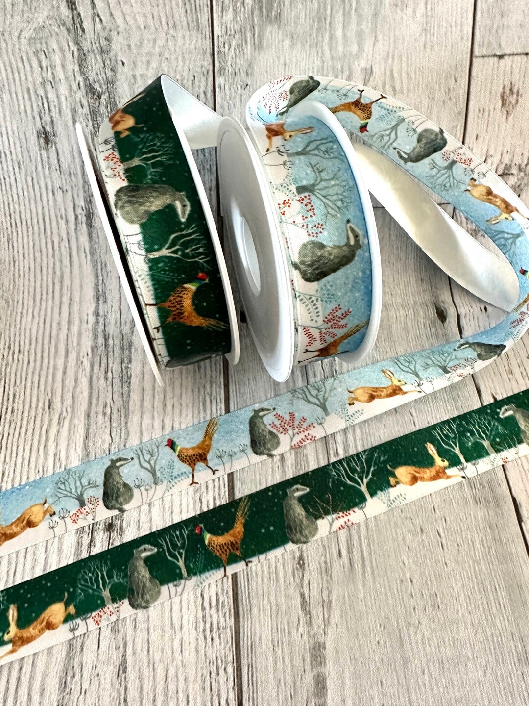 1-21 Yds,wild Animal Ribbon,christmas Ribbon,satin Ribbon,animal Ribbon ...