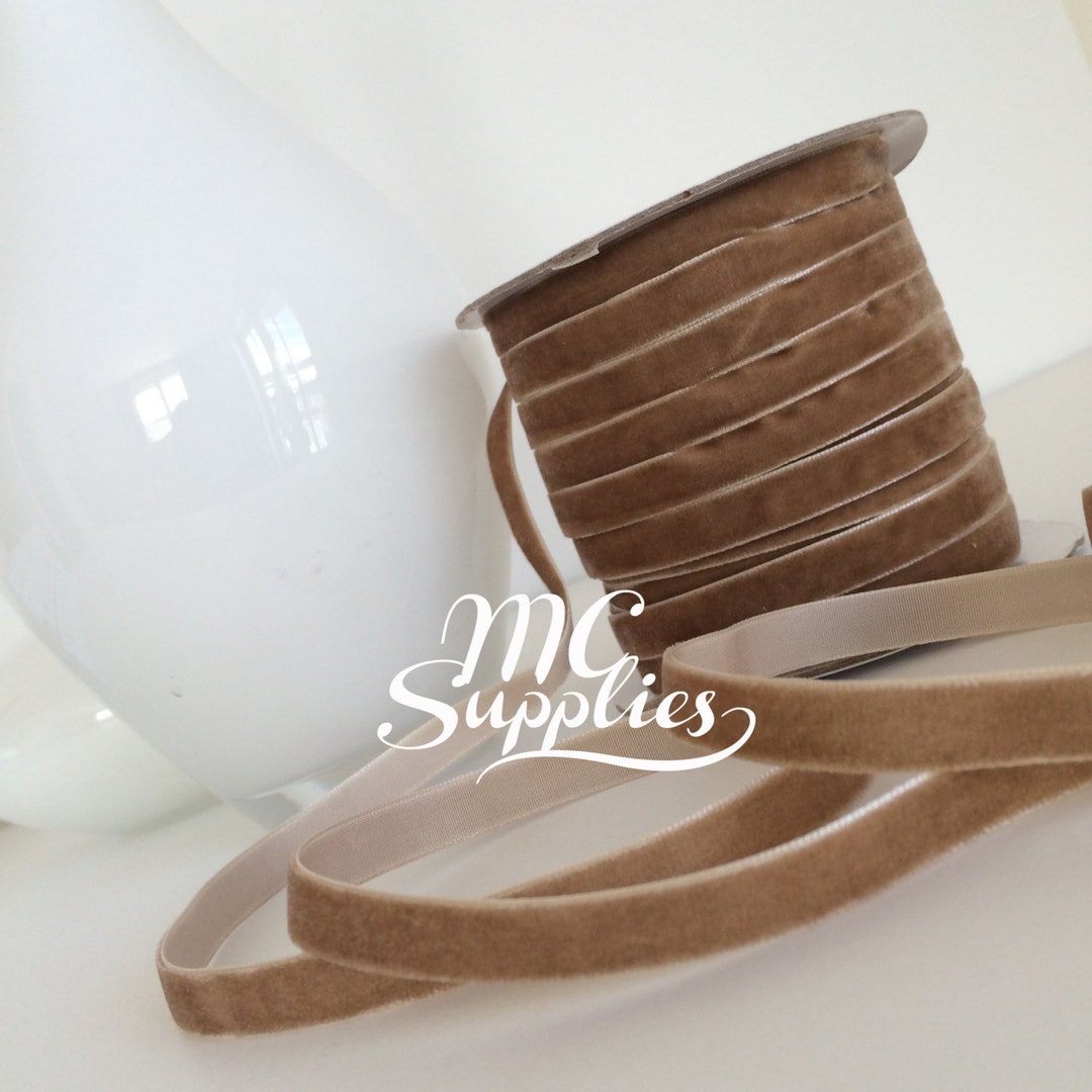 Velvet Ribbon,beige Ribbon,fabric Ribbon,ribbon for Bows,ribbon for ...