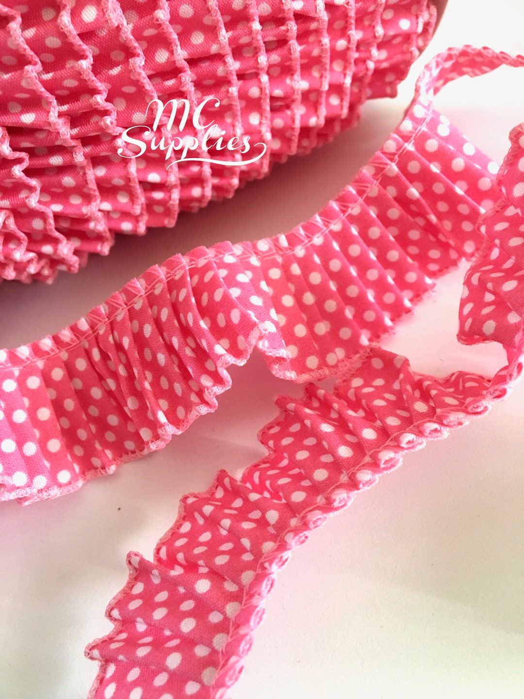 Pleated Ribbon,polka Dots Ribbon,craft Ribbon,ribbon for Crafts,sewing ...