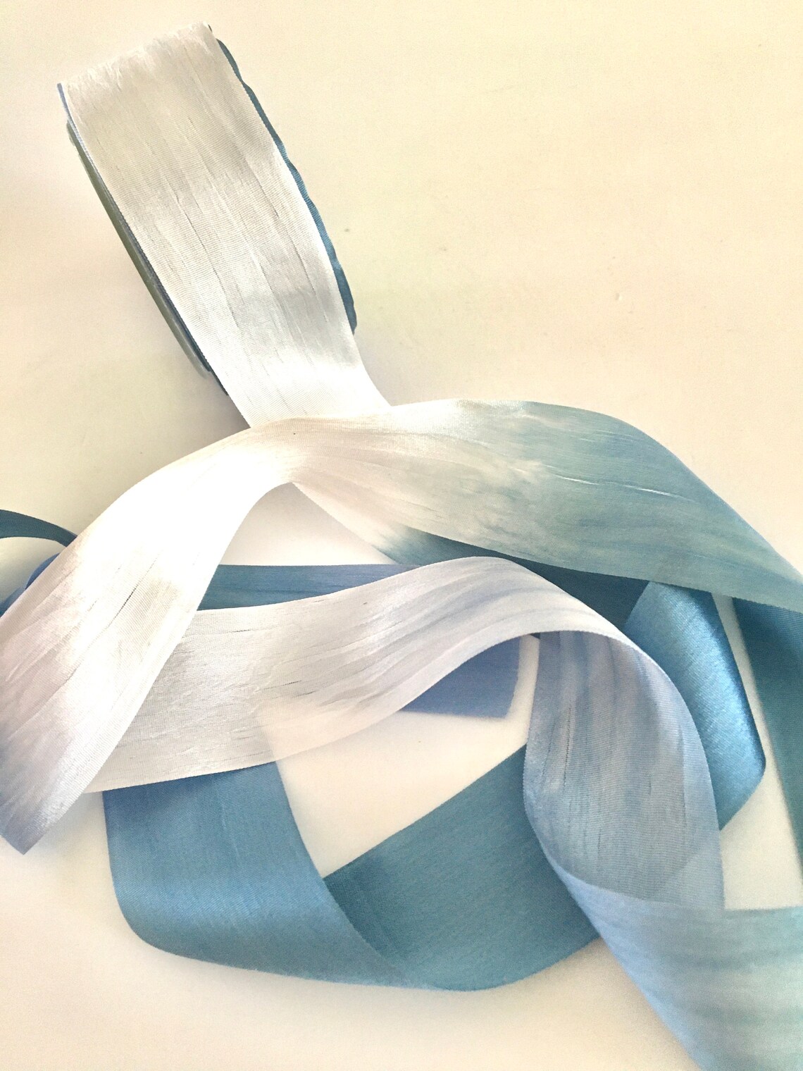 Silk ribbonvariegated ribbonfabric ribbondyed ribbonbows | Etsy