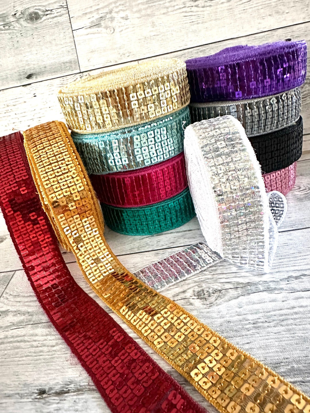 Sequin Ribbon,ribbon With Sequins,craft Ribbon,craft Trim,ribbon for ...