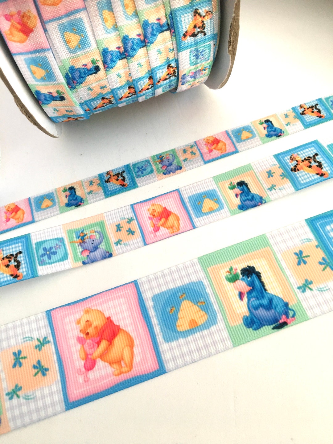 2-50 Yds,cartoon Ribbon,pooh Ribbon,foe Elastic,bear Ribbon,grosgrain ...