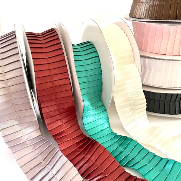 Pleated Satin Ribbon - Etsy