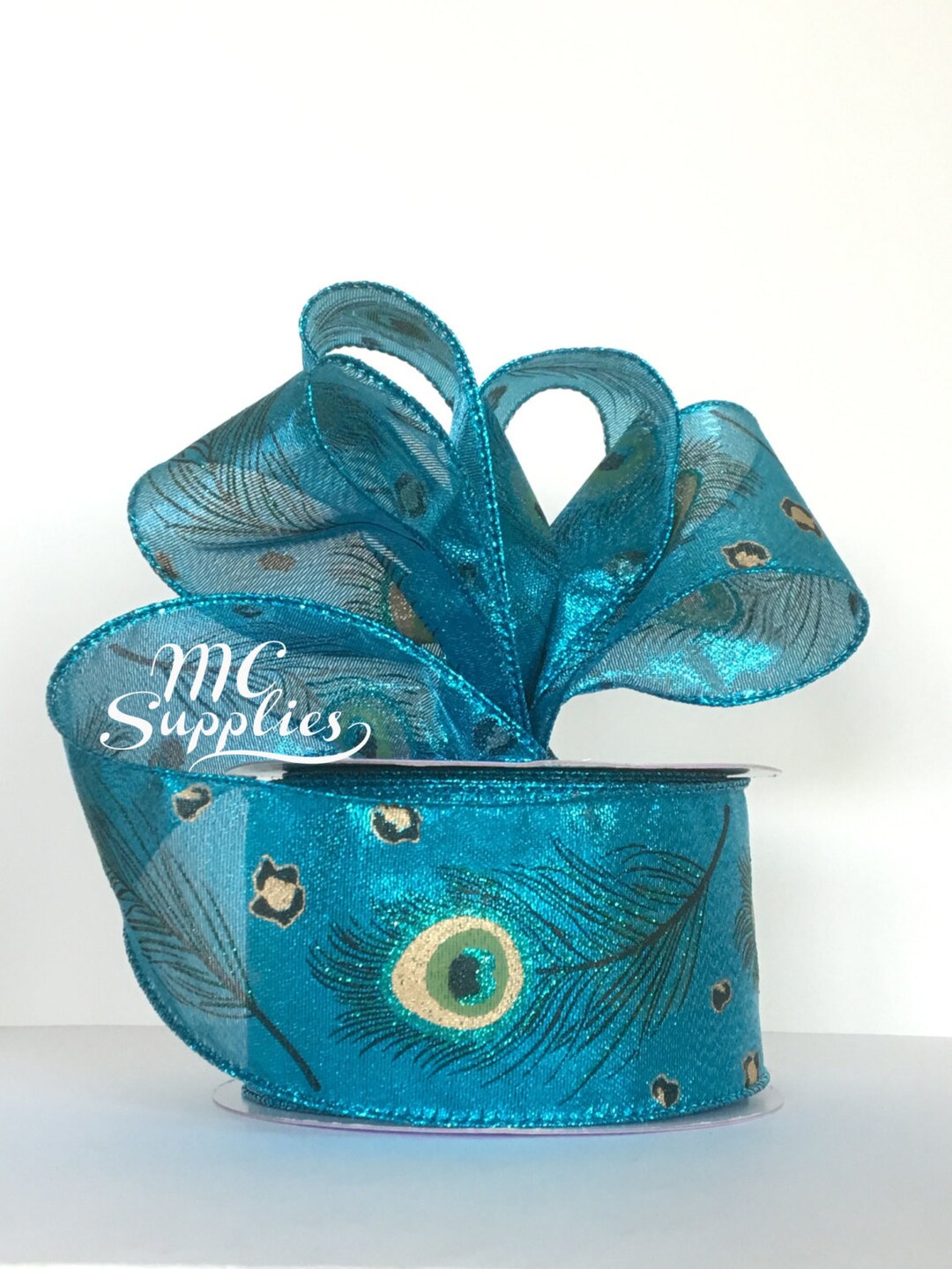 1-9 Yds,peacock Ribbon,fabric Ribbon,organza Ribbon,embellish Ribbon ...