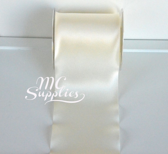 Ivory Ribbonsatin Ribbonwide Ribbonembellish Ribbonsewing | Etsy