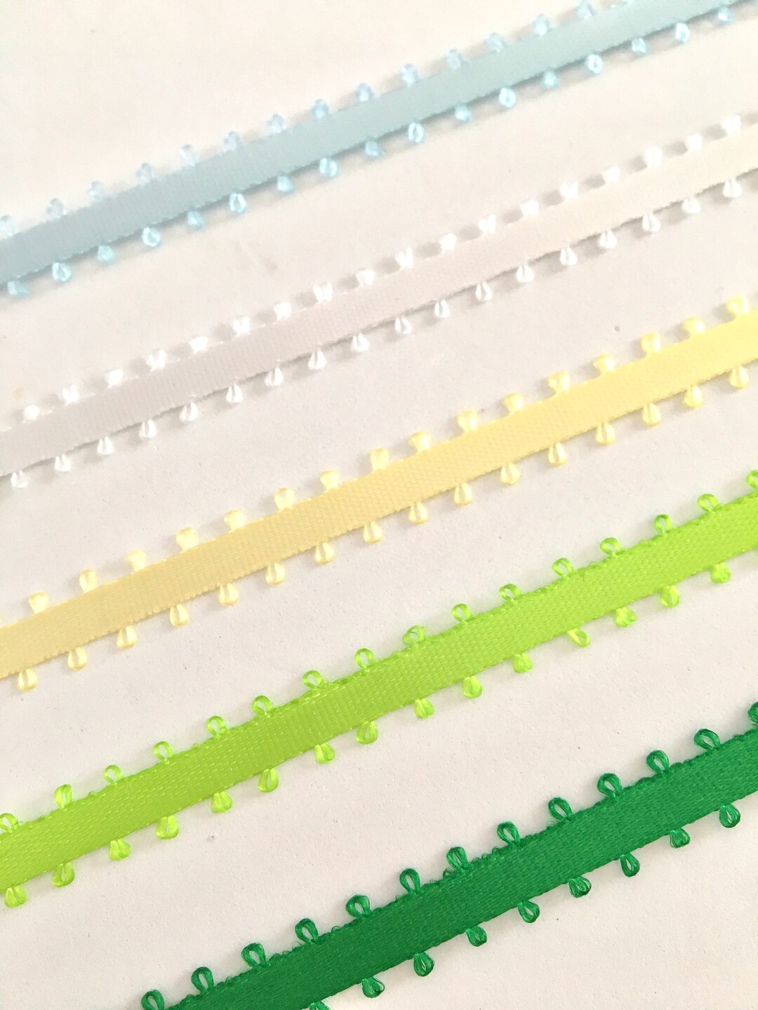 5 Yds,picot Ribbon,satin Ribbon,loop Ribbon,narrow Picot Ribbon,gift ...