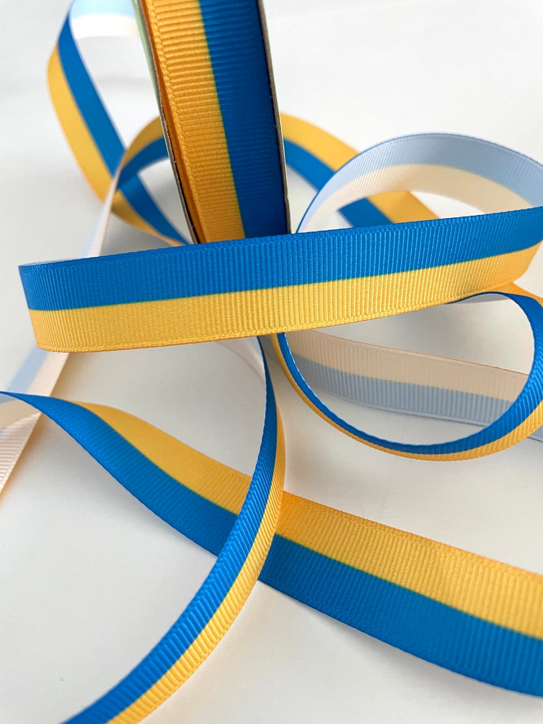 1-10 Yds,ukrainian Ribbon,bicolor Ribbon,grosgrain Ribbon, Ribbon ...