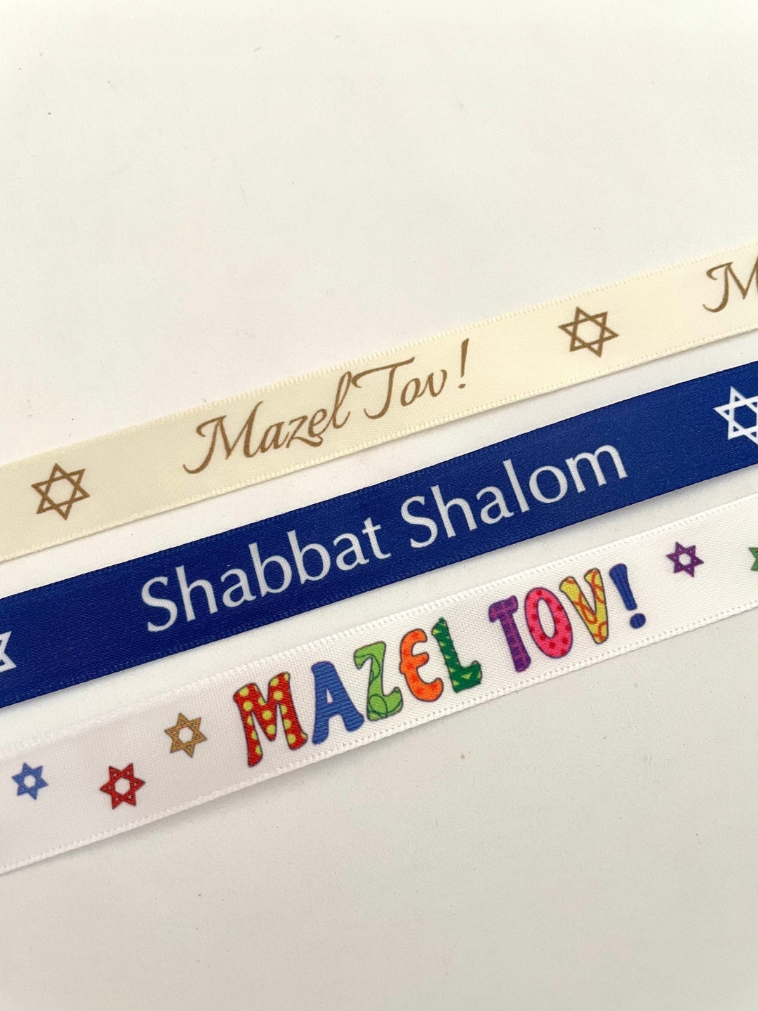 1 -10 Yds,star of David Ribbon,jewish Ribbon,satin Ribbon,printed ...