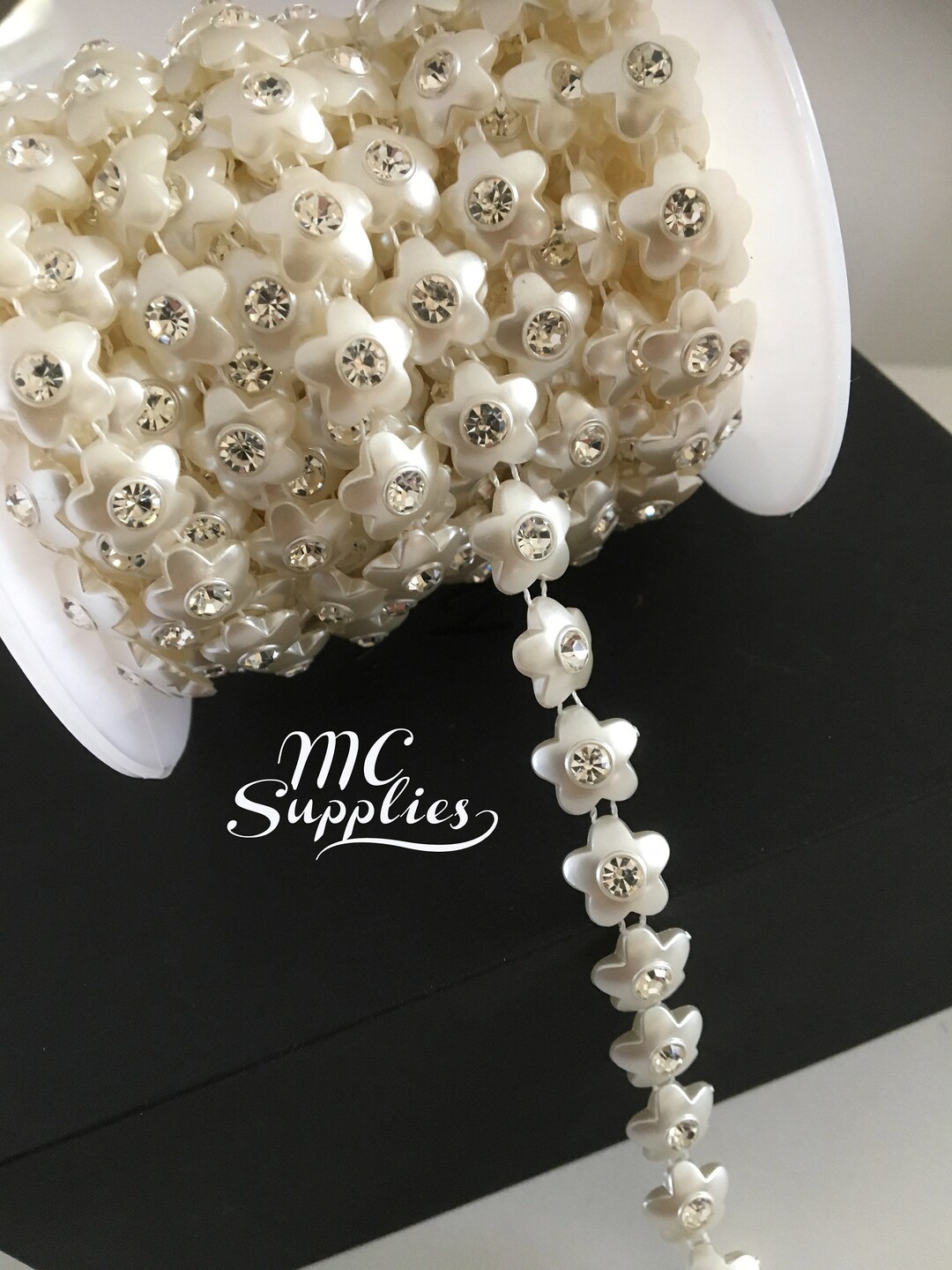 Pearl Chain,ivory Pearl Trim,pearl String,ivory Trim,decorative Pearls ...