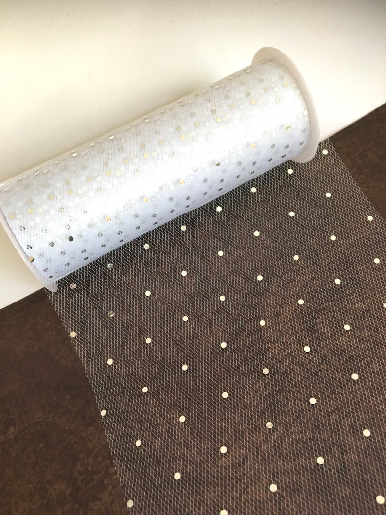 Red tulle ribbonpolka dots tullecraft ribbonribbon for | Etsy