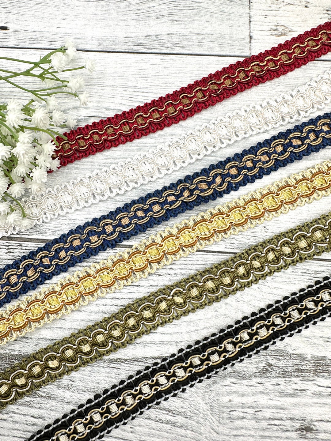 5 Yds,embroidered Trim,indian Trim,ethnic Trim,embellished Trim,card ...