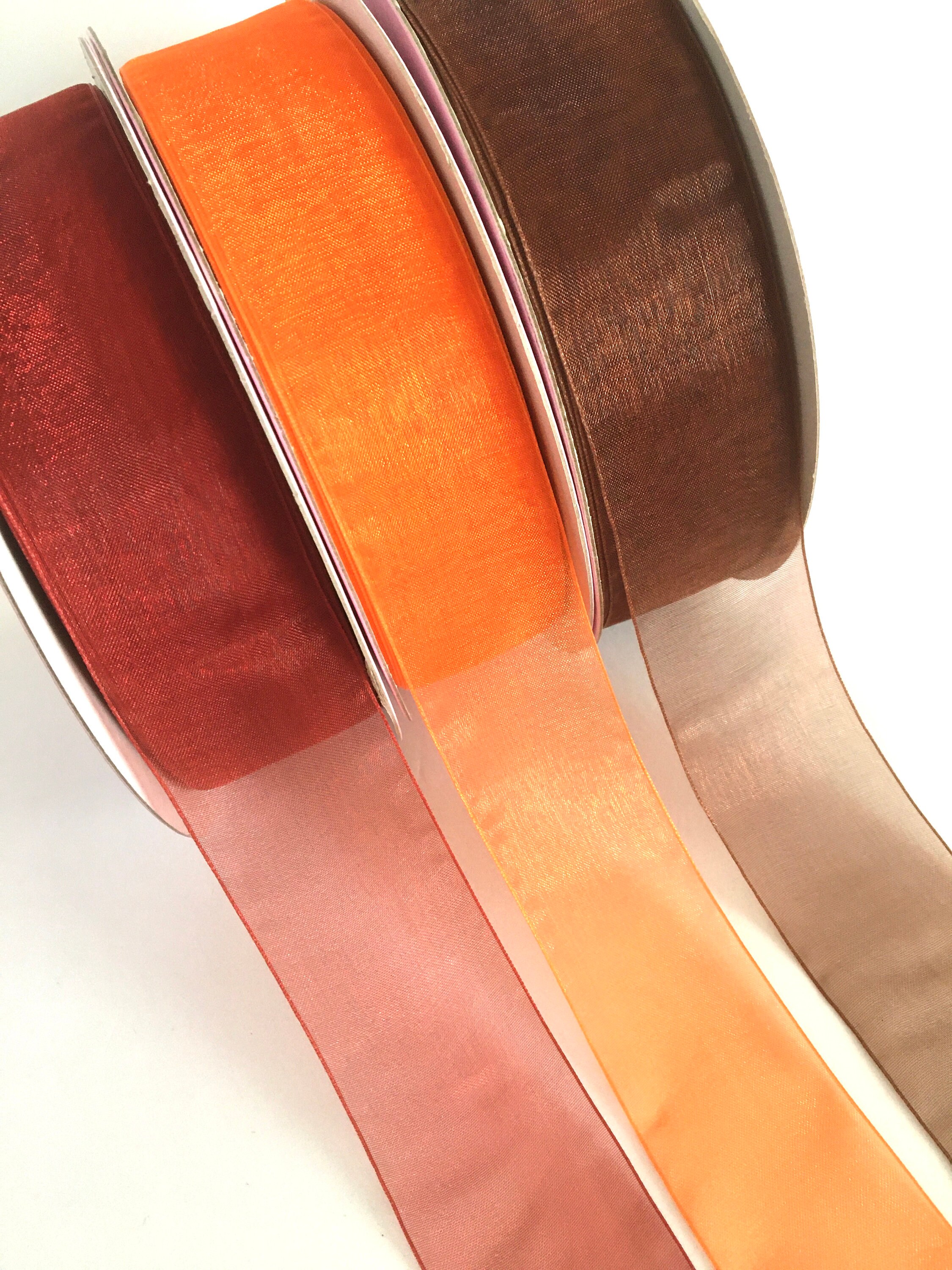 3 yds, ruban dorganza, ruban transparent, ruban violet, ruban pour ...