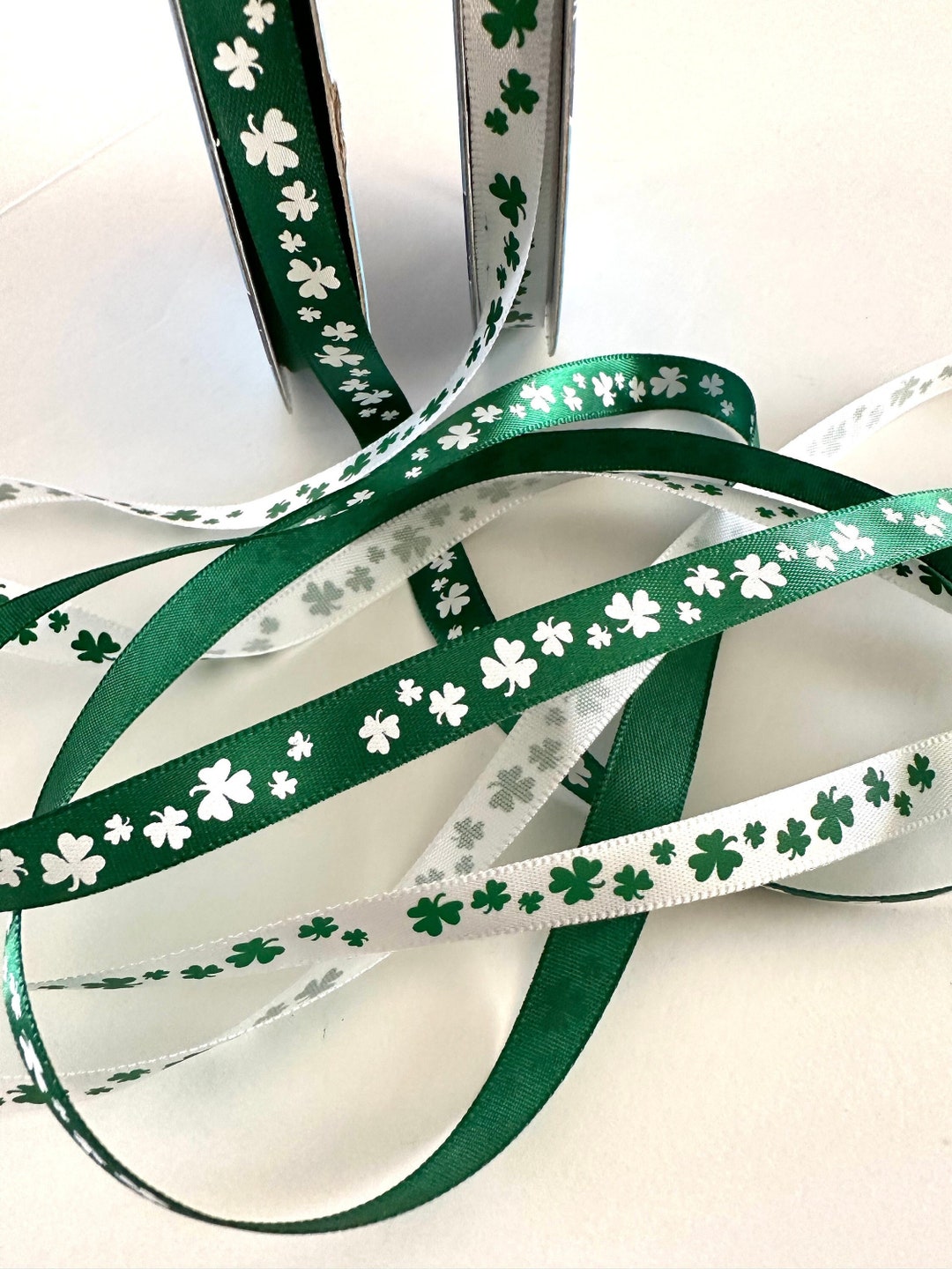 5-25 Ydsshamrock Ribbongreen Ribbonclover Ribbonst. - Etsy