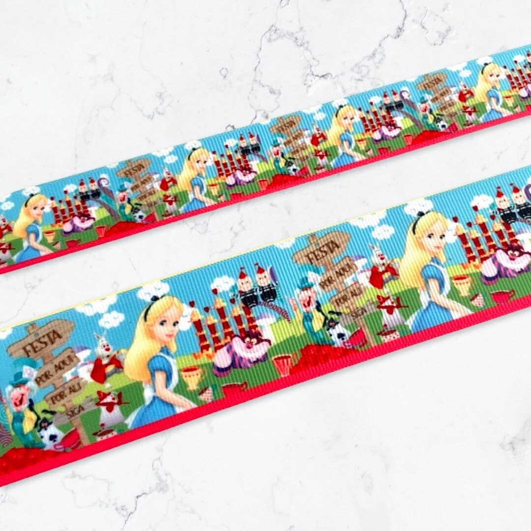 2-50 Yds,alice Ribbon,princess Ribbon,wonderland Ribbon,grosgrain ...